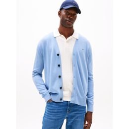 Tommy Hilfiger Strickjacke »ESSENTIAL COTTON CARDIGAN« Brisk Blue XL XL Cardigan von Tommy Hilfiger
