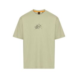 BOSS Orange T-Shirt »Te voyage« mit coolem Logo-Druck Open Green370 S S Shirt von BOSS Orange Menswear