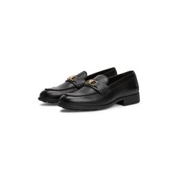 Tommy Hilfiger Loafer »TH LOGO LEATHER LOAFER«, Blockabsatz, Slipper, Businessschuh mit TH-Schmuckspange schwarz 37 37 Eleganter Slipper mit...