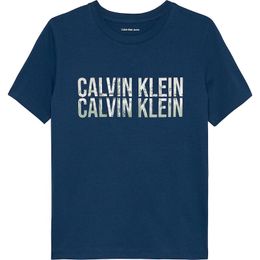 Calvin Klein Jeans T-Shirt »SEASONAL LOGO SS TEE« für Kinder bis 16 Jahre, mit Fotodruck Blue Jean 6 (116) 6 (116) T-Shirt von Calvin Klein Kids...