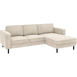 Ecksofa Trendmanufaktur, B:232cm H:81cm T:161cm, beige, 92% Polyester, 8% Polyamide, Wohnzimmer, Sofas, "Watkins, Couch wahlweise mit Schlaffunktion