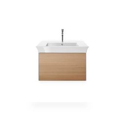 Duravit White Tulip Waschtischunterbau wandh&auml;ngend Natur Eiche & Stein Grau Matt & Seidenmatt 684x45 WT42410H592