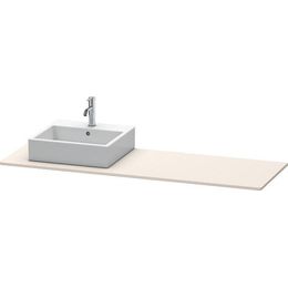 Duravit XSquare Konsole Taupe Supermatt 1600x550x16 mm - XS060HL8383 XS060HL8383