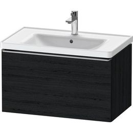 Duravit D-Neo Waschtischunterbau wandh&auml;ngend Eiche Schwarz Matt 784x452x440 mm - DE4255070160000 DE4255070160000