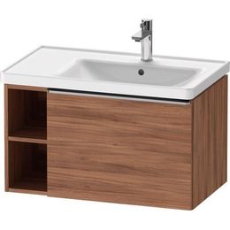 Duravit D-Neo Waschtischunterbau wandh&auml;ngend Nussbaum Matt 784x452x440 mm - DE4257070790000 DE4257070790000