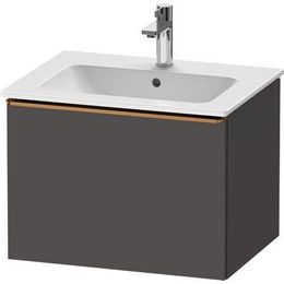 Duravit D-Neo Waschtischunterbau wandh&auml;ngend Graphit Matt 610x462x440 mm - DE4261004490000 DE4261004490000