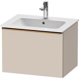 Duravit D-Neo Waschtischunterbau wandh&auml;ngend Taupe Matt 610x462x440 mm - DE4261004910000 DE4261004910000