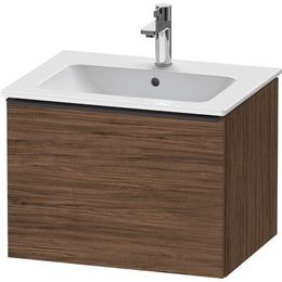 Duravit D-Neo Waschtischunterbau wandh&auml;ngend Nussbaum dunkel Matt 610x462x440 mm - DE42610BD210000 DE42610BD210000