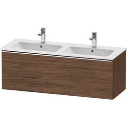 Duravit D-Neo Waschtischunterbau wandh&auml;ngend Nussbaum dunkel Matt 1280x462x440 mm - DE4265010210000 DE4265010210000