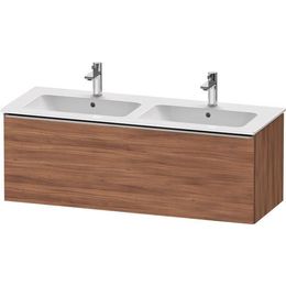 Duravit D-Neo Waschtischunterbau wandh&auml;ngend Nussbaum Matt 1280x462x440 mm - DE4265070790000 DE4265070790000