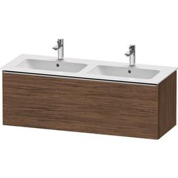 Duravit D-Neo Waschtischunterbau wandh&auml;ngend Nussbaum dunkel Matt 1280x462x440 mm - DE4265070210000 DE4265070210000