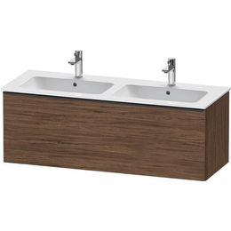 Duravit D-Neo Waschtischunterbau wandh&auml;ngend Nussbaum dunkel Matt 1280x462x440 mm - DE42650BD210000 DE42650BD210000