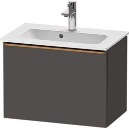 Duravit D-Neo Waschtischunterbau wandh&auml;ngend Graphit Matt 610x372x440 mm - DE4268004490000 DE4268004490000