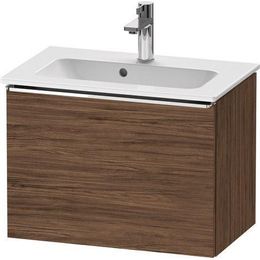 Duravit D-Neo Waschtischunterbau wandh&auml;ngend Nussbaum dunkel Matt 610x372x440 mm - DE4268010210000 DE4268010210000