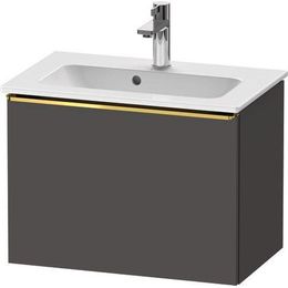 Duravit D-Neo Waschtischunterbau wandh&auml;ngend Graphit Matt 610x372x440 mm - DE4268034490000 DE4268034490000