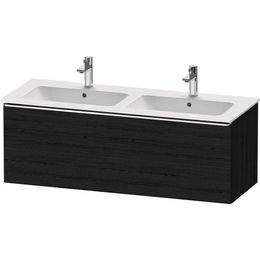 Duravit D-Neo Waschtischunterbau wandh&auml;ngend Eiche Schwarz Matt 1280x462x440 mm - DE4265010160000 DE4265010160000