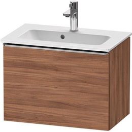 Duravit D-Neo Waschtischunterbau wandh&auml;ngend Nussbaum Matt 610x372x440 mm - DE4268070790000 DE4268070790000