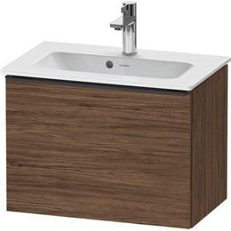 Duravit D-Neo Waschtischunterbau wandh&auml;ngend Nussbaum dunkel Matt 610x372x440 mm - DE42680BD210000 DE42680BD210000