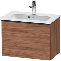 Duravit D-Neo Waschtischunterbau wandh&auml;ngend Nussbaum Matt 610x372x440 mm - DE42680BD790000 DE42680BD790000