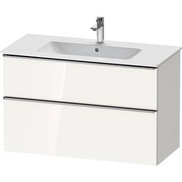 Duravit D-Neo Waschtischunterbau wandh&auml;ngend Wei&szlig; Hochglanz 1010x462x625 mm - DE4363070220000 DE4363070220000