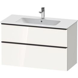 Duravit D-Neo Waschtischunterbau wandh&auml;ngend Wei&szlig; Hochglanz 1010x462x625 mm - DE43630BD220000 DE43630BD220000