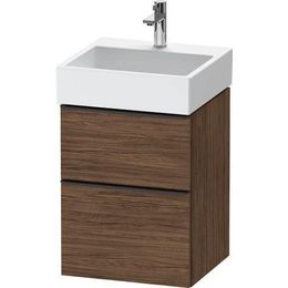 Duravit D-Neo Waschtischunterbau wandh&auml;ngend Nussbaum dunkel Matt 484x442x625 mm - DE43700BD210000 DE43700BD210000