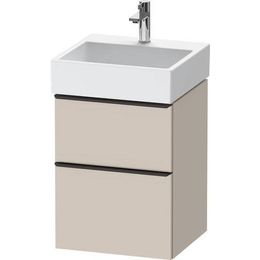 Duravit D-Neo Waschtischunterbau wandh&auml;ngend Taupe Matt 484x442x625 mm - DE43700BD910000 DE43700BD910000