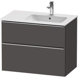 Duravit D-Neo Waschtischunterbau wandh&auml;ngend Graphit Matt 810x462x625 mm - DE4367070490000 DE4367070490000