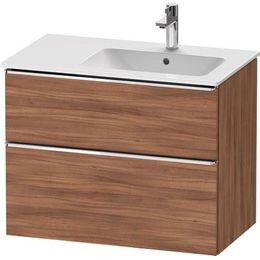 Duravit D-Neo Waschtischunterbau wandh&auml;ngend Nussbaum Matt 810x462x625 mm - DE4367010790000 DE4367010790000