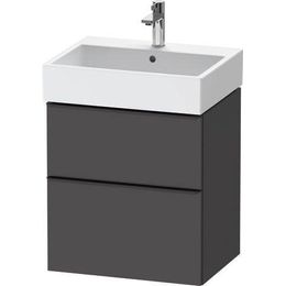 Duravit D-Neo Waschtischunterbau wandh&auml;ngend Graphit Matt 584x442x625 mm - DE43710BD490000 DE43710BD490000