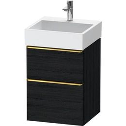 Duravit D-Neo Waschtischunterbau wandh&auml;ngend Eiche Schwarz Matt 484x442x625 mm - DE4370034160000 DE4370034160000