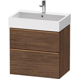 Duravit D-Neo Waschtischunterbau wandh&auml;ngend Nussbaum dunkel Matt 684x442x625 mm - DE4372004210000 DE4372004210000