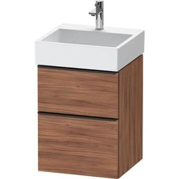 Duravit D-Neo Waschtischunterbau wandh&auml;ngend Nussbaum Matt 484x442x625 mm - DE43700BD790000 DE43700BD790000