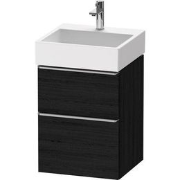 Duravit D-Neo Waschtischunterbau wandh&auml;ngend Eiche Schwarz Matt 484x442x625 mm - DE4370070160000 DE4370070160000