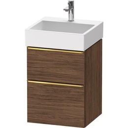 Duravit D-Neo Waschtischunterbau wandh&auml;ngend Nussbaum dunkel Matt 484x442x625 mm - DE4370034210000 DE4370034210000