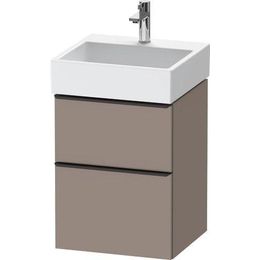 Duravit D-Neo Waschtischunterbau wandh&auml;ngend Basalt Matt 484x442x625 mm - DE43700BD430000 DE43700BD430000
