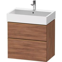 Duravit D-Neo Waschtischunterbau wandh&auml;ngend Nussbaum Matt 684x442x625 mm - DE4372004790000 DE4372004790000