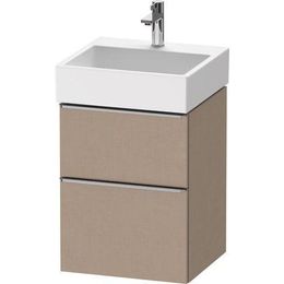 Duravit D-Neo Waschtischunterbau wandh&auml;ngend Leinen Matt 484x442x625 mm - DE4370070750000 DE4370070750000