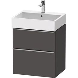 Duravit D-Neo Waschtischunterbau wandh&auml;ngend Graphit Matt 584x442x625 mm - DE4371070490000 DE4371070490000