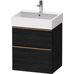 Duravit D-Neo Waschtischunterbau wandh&auml;ngend Eiche Schwarz Matt 584x442x625 mm - DE4371004160000 DE4371004160000