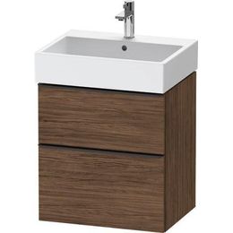 Duravit D-Neo Waschtischunterbau wandh&auml;ngend Nussbaum dunkel Matt 584x442x625 mm - DE43710BD210000 DE43710BD210000
