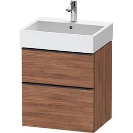 Duravit D-Neo Waschtischunterbau wandh&auml;ngend Nussbaum Matt 584x442x625 mm - DE43710BD790000 DE43710BD790000