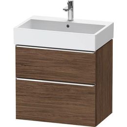 Duravit D-Neo Waschtischunterbau wandh&auml;ngend Nussbaum dunkel Matt 684x442x625 mm - DE4372010210000 DE4372010210000