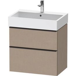 Duravit D-Neo Waschtischunterbau wandh&auml;ngend Leinen Matt 684x442x625 mm - DE43720BD750000 DE43720BD750000