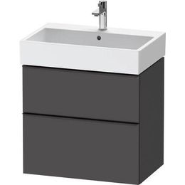 Duravit D-Neo Waschtischunterbau wandh&auml;ngend Graphit Matt 684x442x625 mm - DE43720BD490000 DE43720BD490000