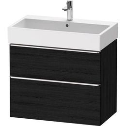 Duravit D-Neo Waschtischunterbau wandh&auml;ngend Eiche Schwarz Matt 784x442x625 mm - DE4373010160000 DE4373010160000