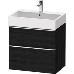 Duravit D-Neo Waschtischunterbau wandh&auml;ngend Eiche Schwarz Matt 684x442x625 mm - DE4372010160000 DE4372010160000