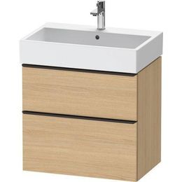 Duravit D-Neo Waschtischunterbau wandh&auml;ngend Natur Eiche Matt 684x442x625 mm - DE43720BD300000 DE43720BD300000
