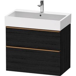 Duravit D-Neo Waschtischunterbau wandh&auml;ngend Eiche Schwarz Matt 784x442x625 mm - DE4373004160000 DE4373004160000