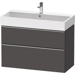 Duravit D-Neo Waschtischunterbau wandh&auml;ngend Graphit Matt 984x442x625 mm - DE4374070490000 DE4374070490000